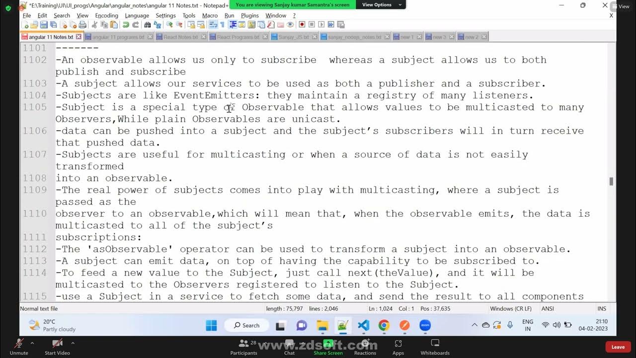 Angular Subject behaviour sub replay async - YouTube