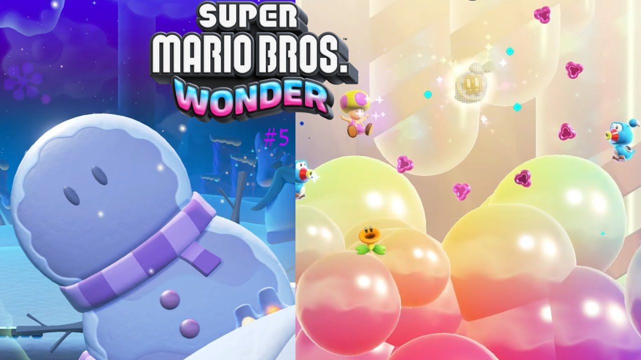 SUPER MARIO BROS.WONDER #5: Toad die Bubble Waffel & Eisige Landschaften - YouTube