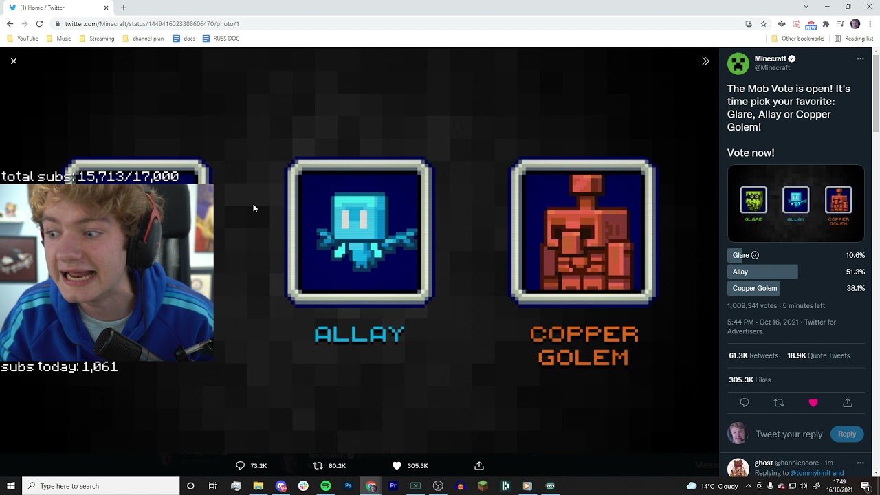 TOMMYINNIT SCREAMING AT RANBOO about the minecraft vote - YouTube
