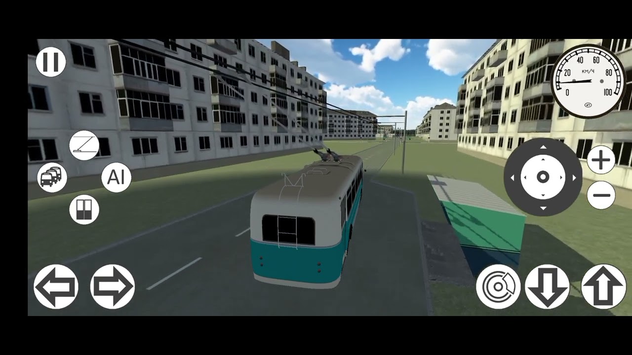 Micro Trolleybus Simulator. Поездка на троллейбусе ЗиУ 5 - YouTube