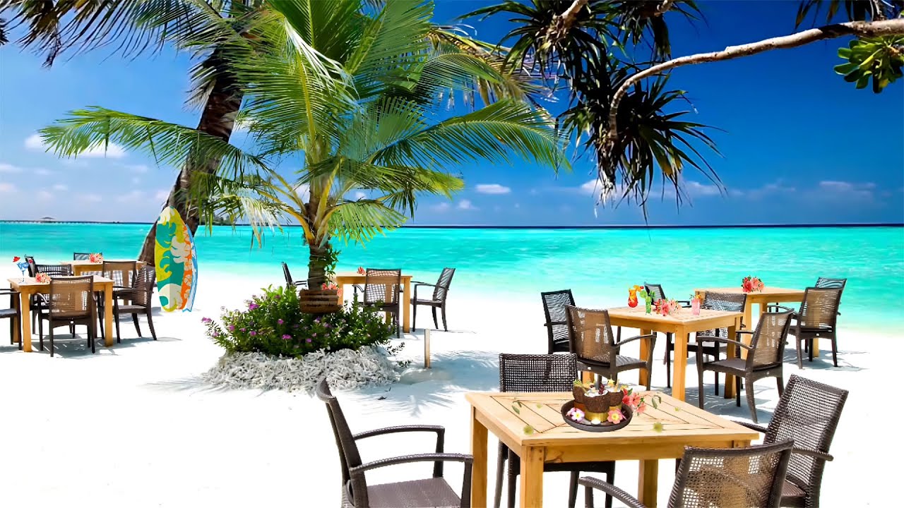 Morning Seaside Cafe Ambience & Bossa Nova, Breakfast with Coffee ...