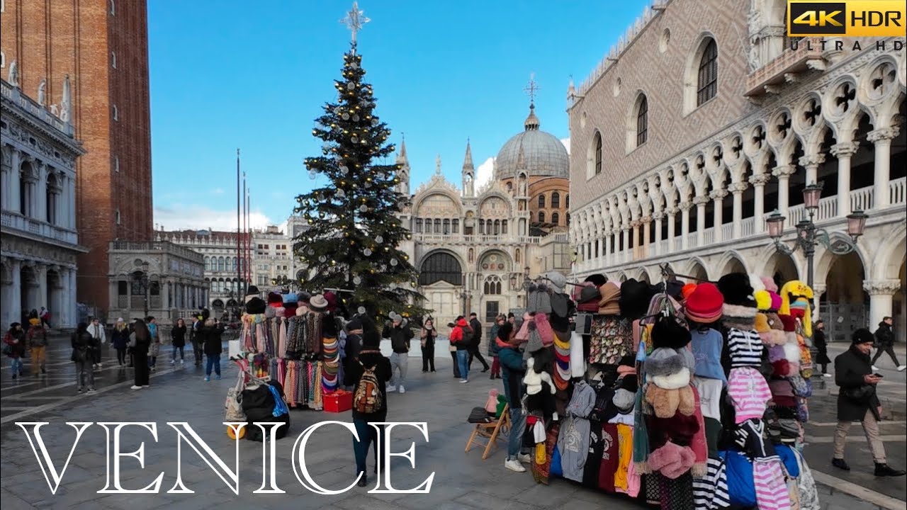 🇮🇹 Italy Venice The Reveal Of The Biggest Christmas Tree in Italy 2023 ...