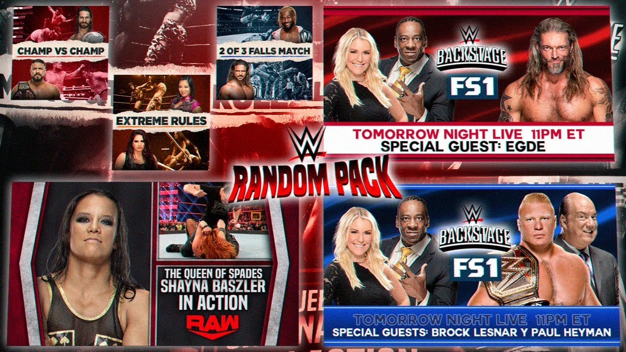 WWE RANDOM PACK 2020 (RAW Promo,WWE Backstage & Instagram Posters) PSD ...
