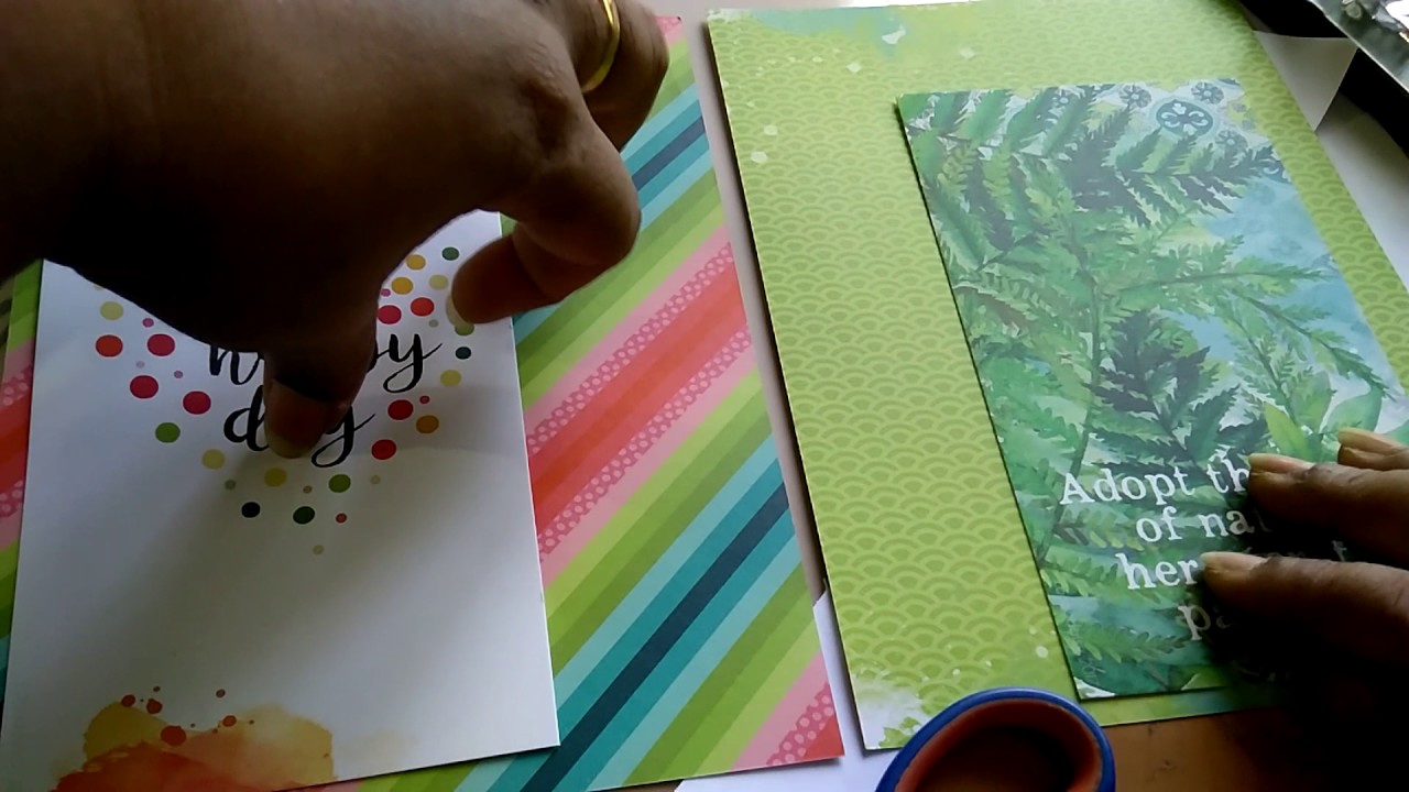 Part 1 :Making A5 size folders for larger Sticker sheets. - YouTube