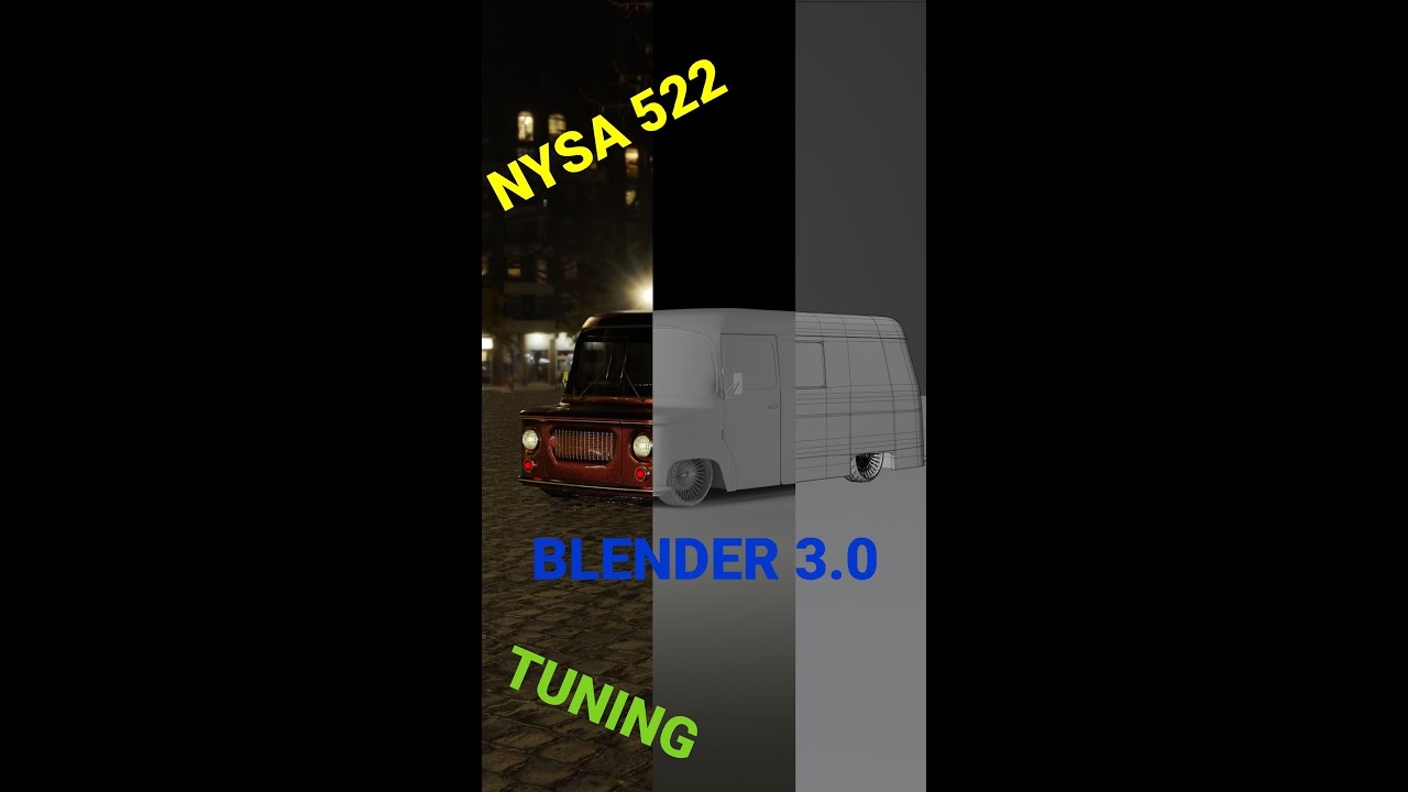 NYSA 522 TUNING - BLENDER 3.0 MODELS 3D - YouTube