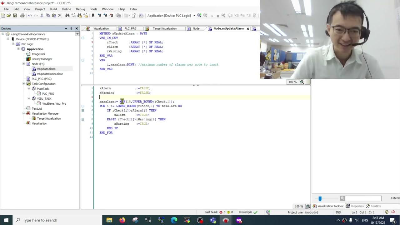 Simple Codesys OOP Using Visu Frame with Inheritance - YouTube