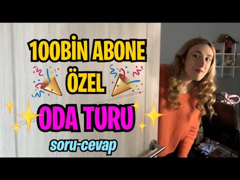 100 BİN ABONE ÖZEL ODA TURU VE SORU-CEVAP!