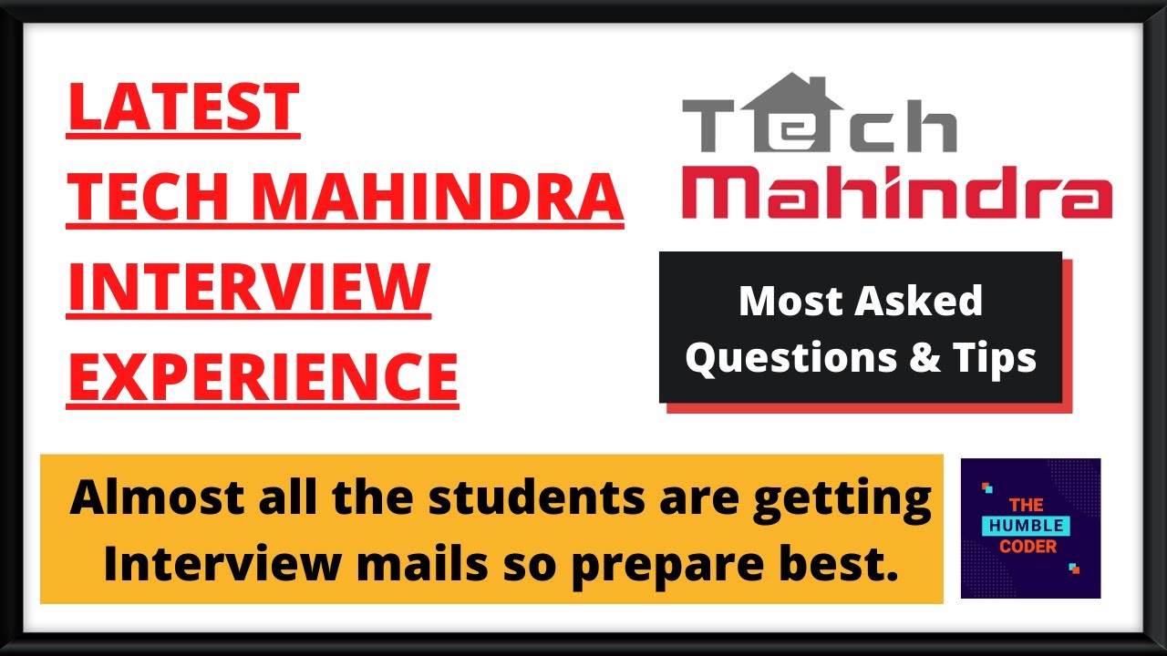 Tech Mahindra Interview Experience 4 | Tech Mahindra latest interview ...