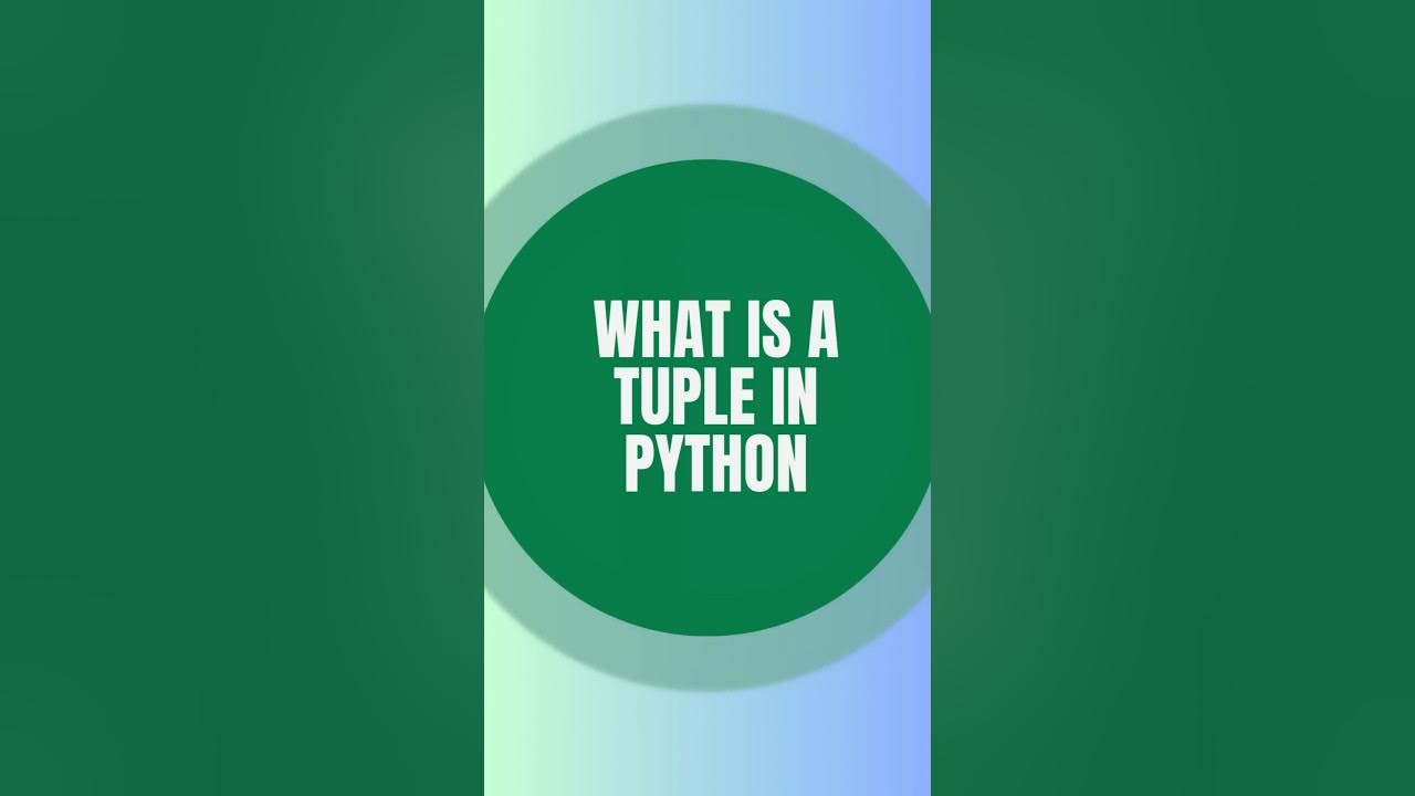 What is a tuple in python || study spot || python - YouTube