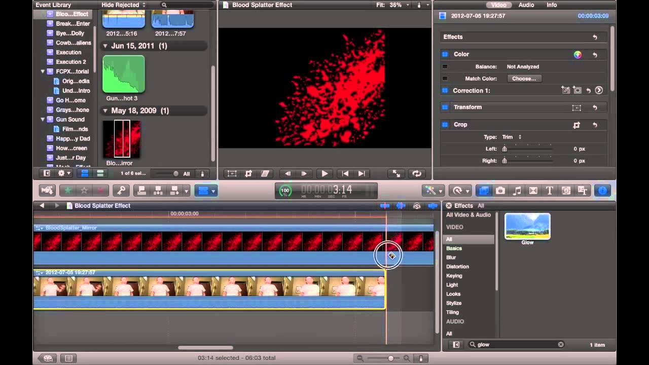 Blood Splatter Tutorial For FCPX - YouTube