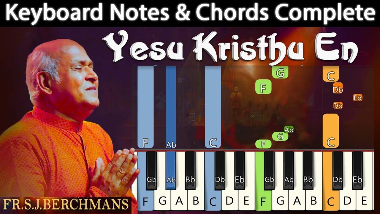 Yesu Krithu En Jeevan Keyboard Notes & Chords Complete | இயேசு கிறிஸ்து ...