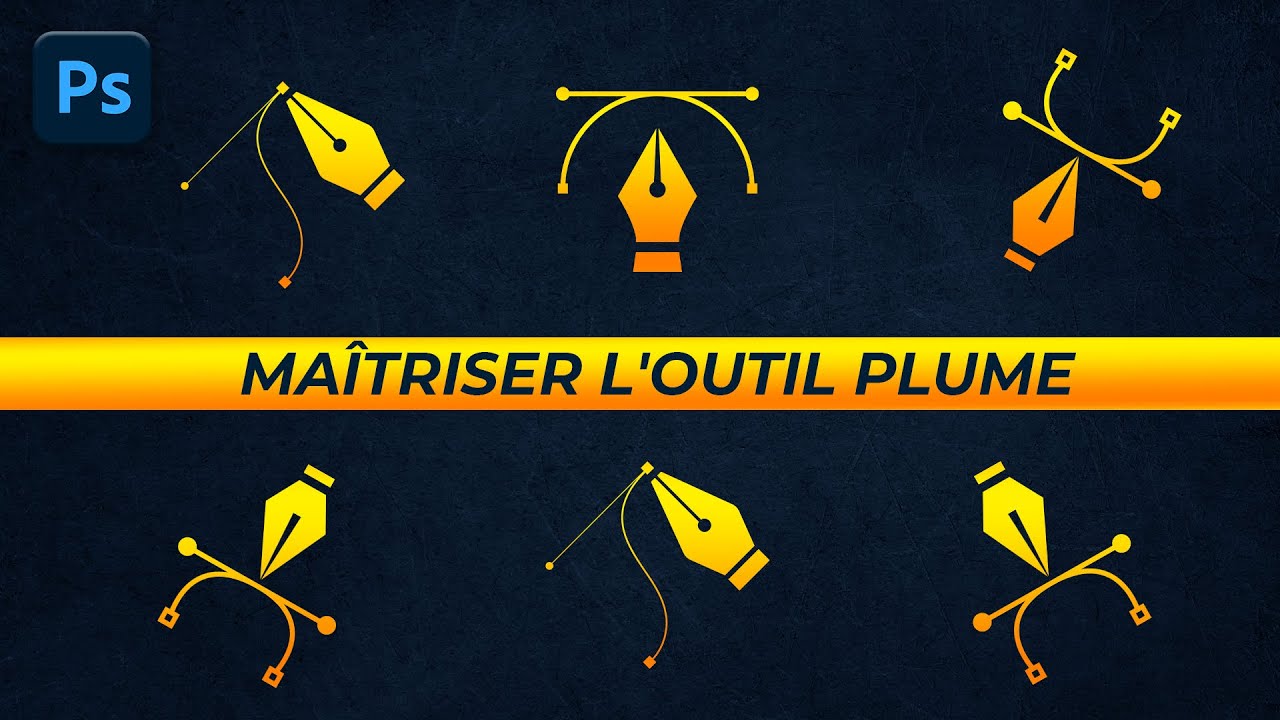 [TUTO] Comment utiliser l'outil Plume dans Photoshop - YouTube