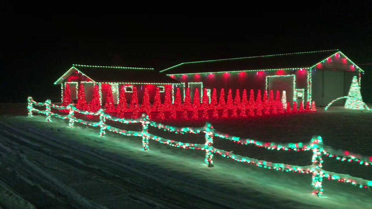 wizards in winter light o rama animated light show - YouTube