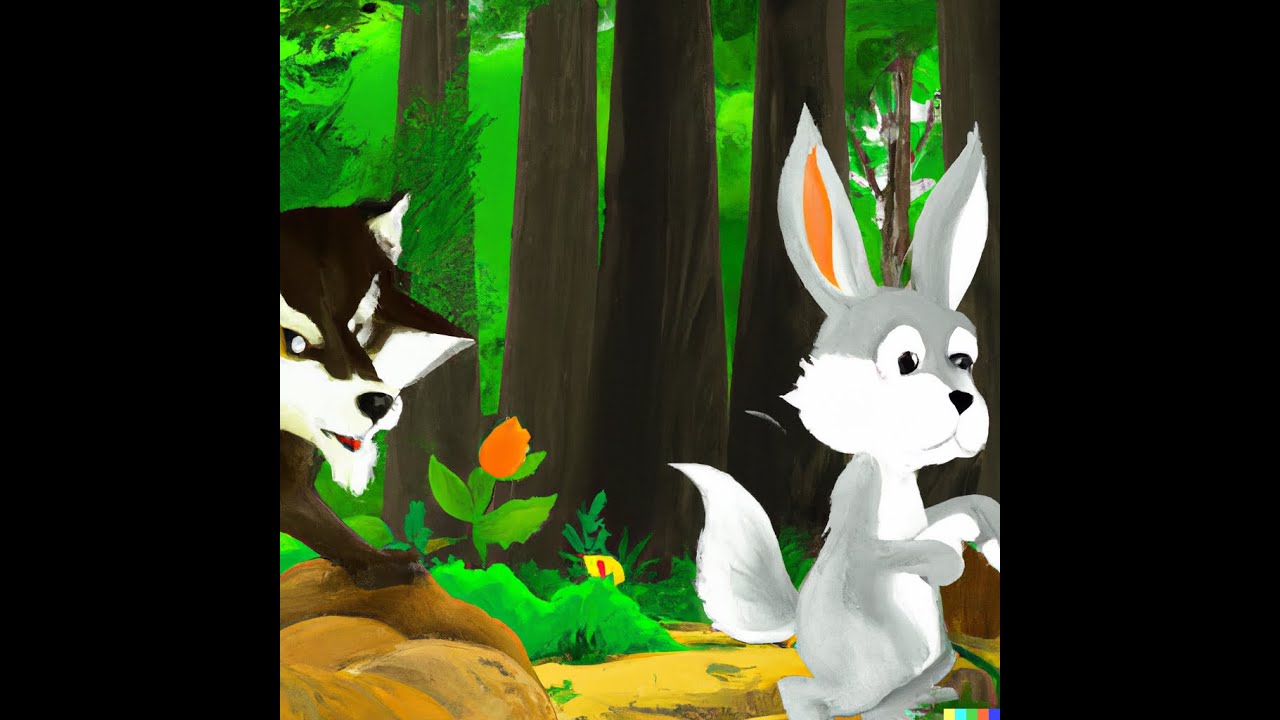 A brave little rabbit and the big bad wolf| bed time story |bedtime ...