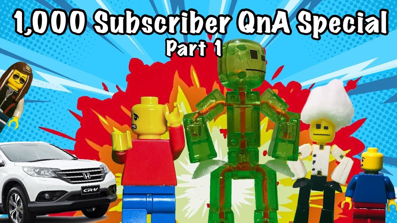 1,000 Subscriber QnA Special Part 1 (feat. Klee Film) | Lego_Stikbot ...