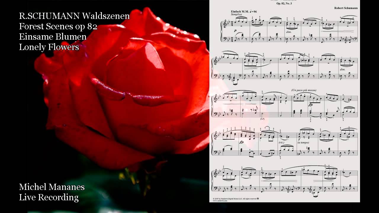 SCHUMANN Waldszenen (Forest Scenes) op 82 3 Einsame Blumen - Michel ...
