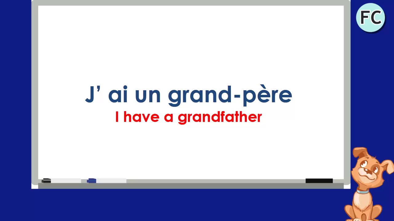 Le Verbe Avoir au Présent - To Have Present Tense - French Conjugation ...