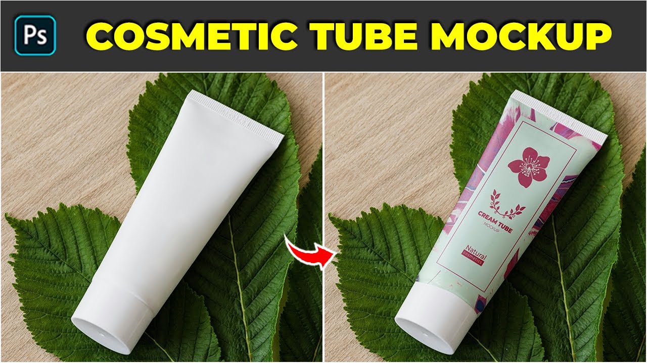 How to Create Cosmetic Tube Mockup Design - Photoshop Tutorial - YouTube