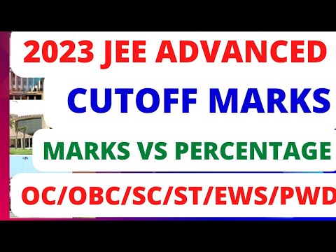 Latest 2023 JEE Advanced CutOFF Marks & percentage cutOFF JEE Advanced ...