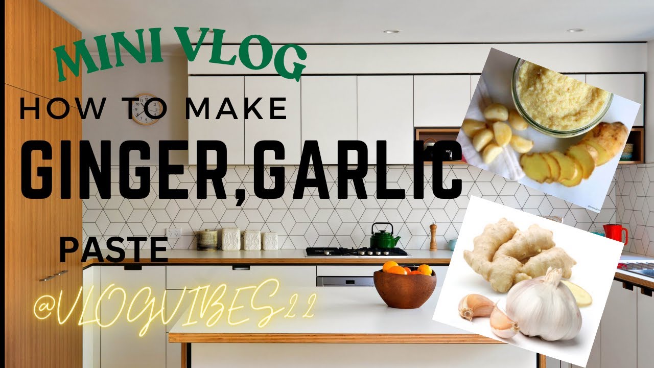 Ginger, Garlic paste recipe/ mini vlog😃/ adrak lasan paste at home🫚🧄 ...