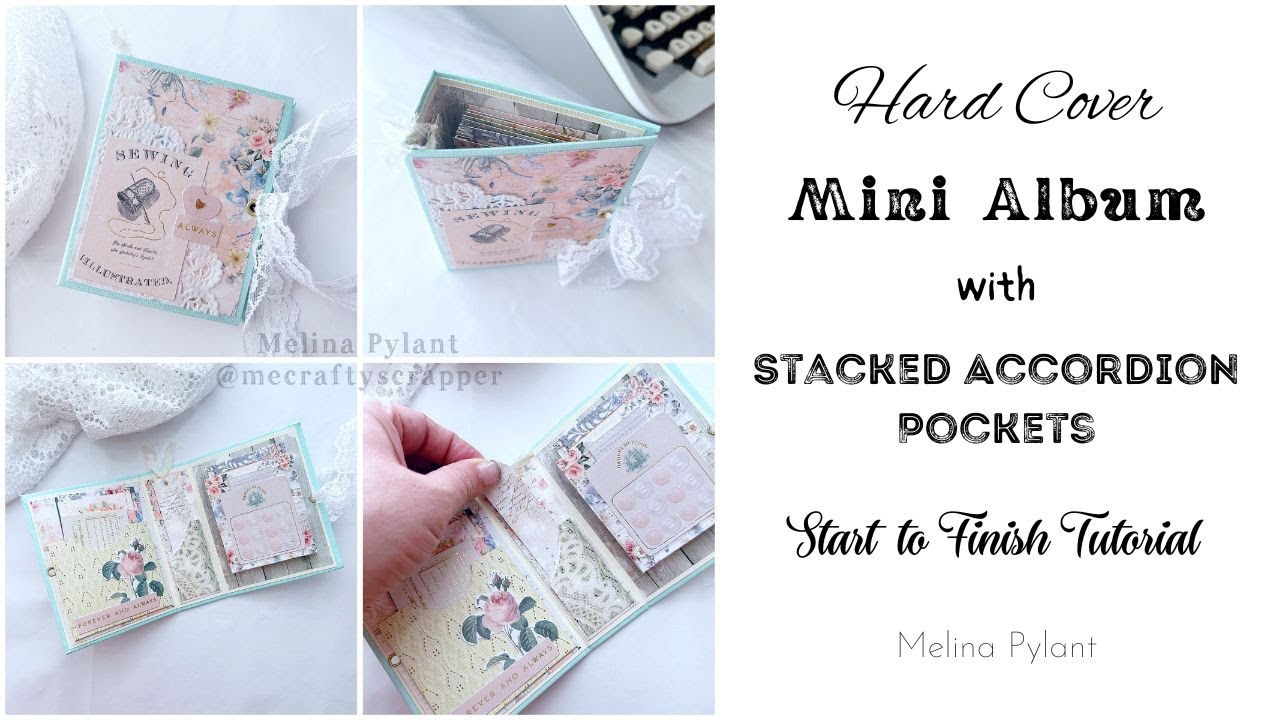HARD COVER MINI ALBUM with STACKED ACCORDION POCKETS | START TO FINISH ...