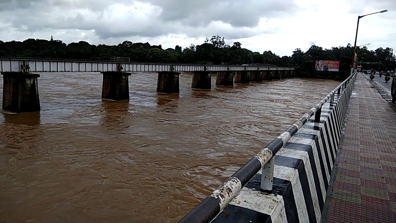 Shimoga tunga river 13/08 /2018 - YouTube