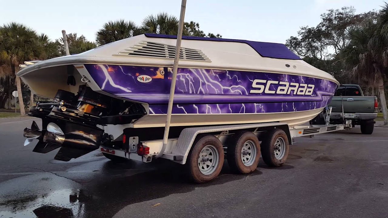 Used 1997 Wellcraft Scarab 29 for sale in Seminole Florida 33772 - YouTube
