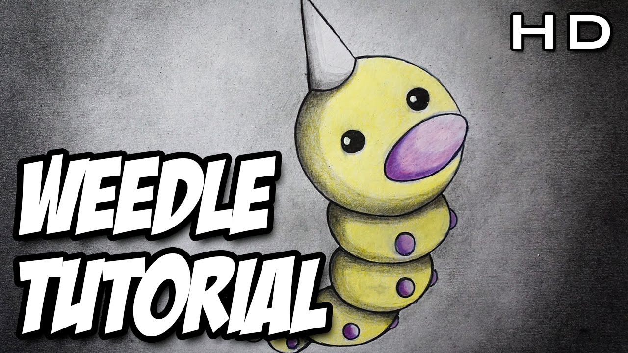 Cómo dibujar a Weedle de Pokémon Paso a Paso - Tutorial Weedle Pokémon ...
