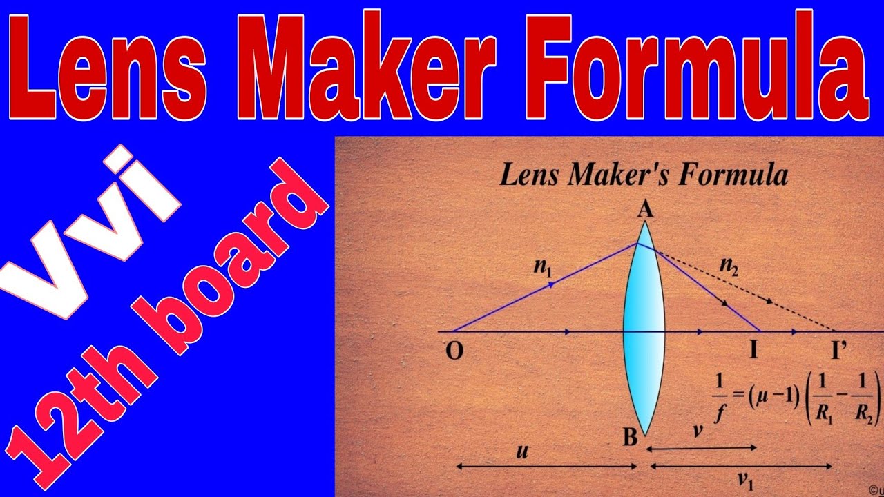 lens maker formula !! most important derivation class 12 physics !! ray ...