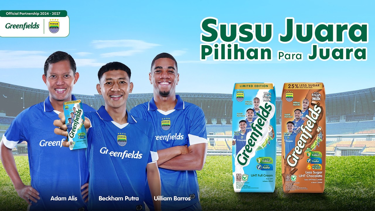 Greenfields UHT Limited Edition #PERSIB Kembali Lagi! 🔥⚽️ - YouTube