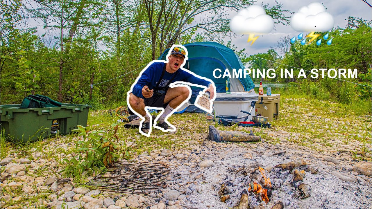 CAMPING In EXTREME Weather Conditions For 24 Hours!! (Gone Wrong) - YouTube