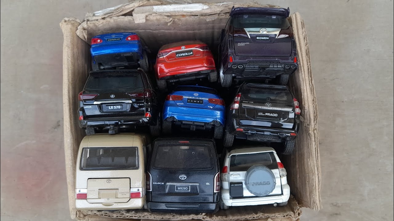 lets picked gario se bhara hua box, toyota model,alphard,corolla ...