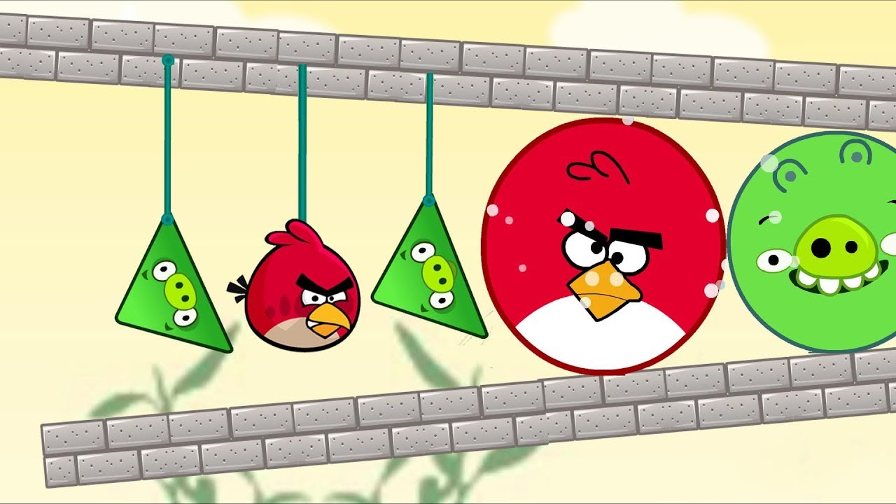 Angry Birds Pigs Out vs Kick Out Green Pigs - SAVE BIRD AND ROLLING TO ...