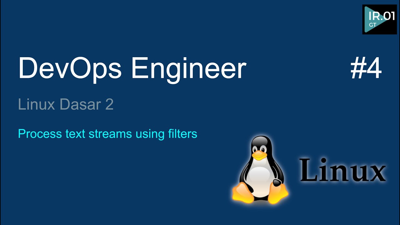 Cara Menjadi DevOps Engineer 4 - Linux Text Stream - YouTube