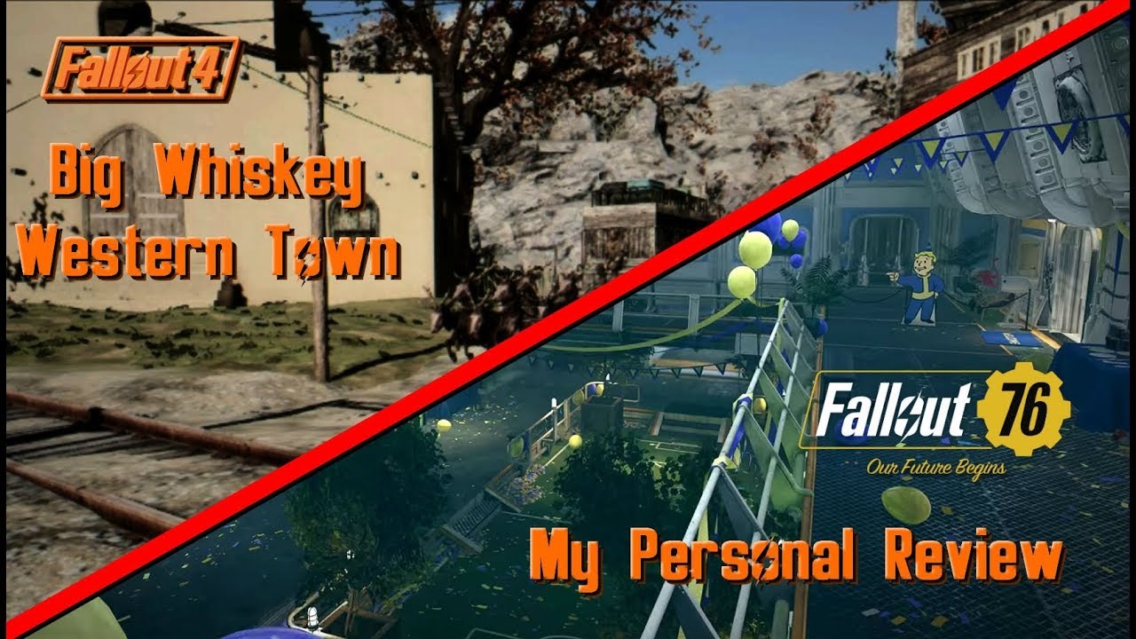 Fallout 76 & Fallout 4 - Big Whiskey - Western Town - YouTube