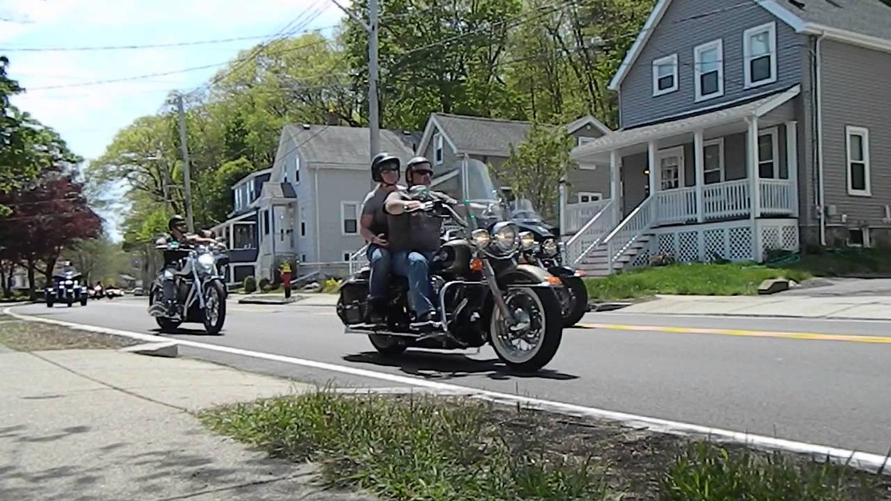 6th Annual Wounded Veteran Motorcycle Ride 5-14-2016 Melrose MA - YouTube