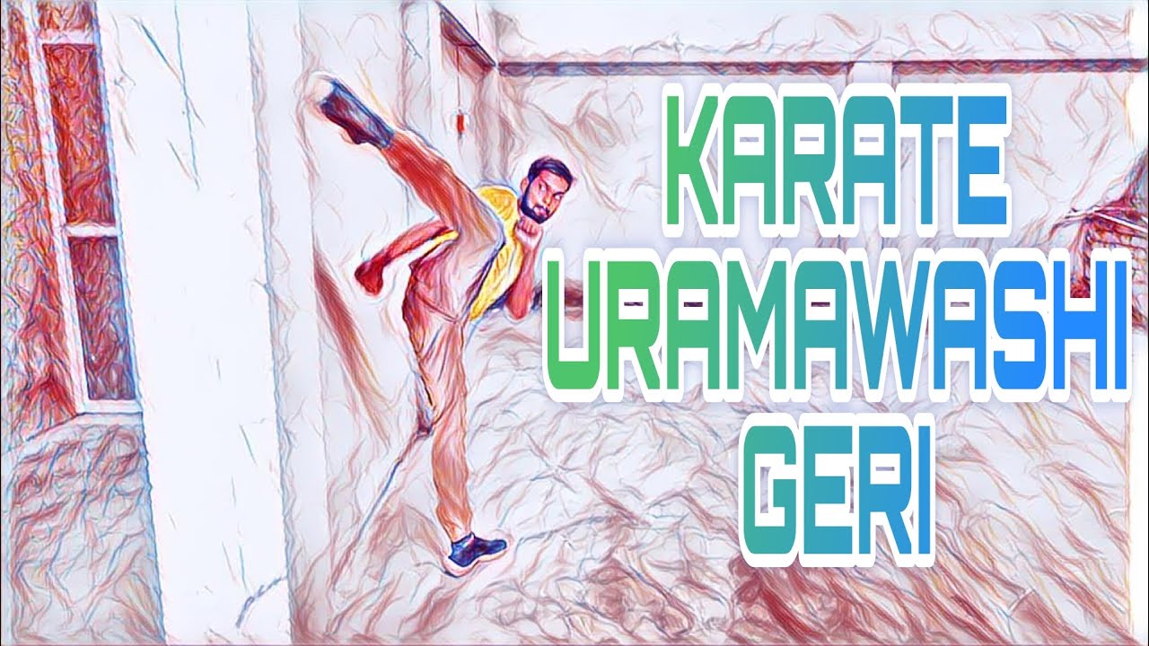 KARATE URAMAWASHI GERI TRAINING - YouTube