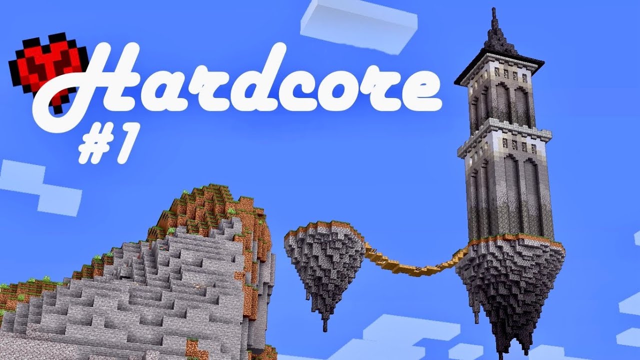 Hardcore Minecraft #1 - The Floating Castle - YouTube