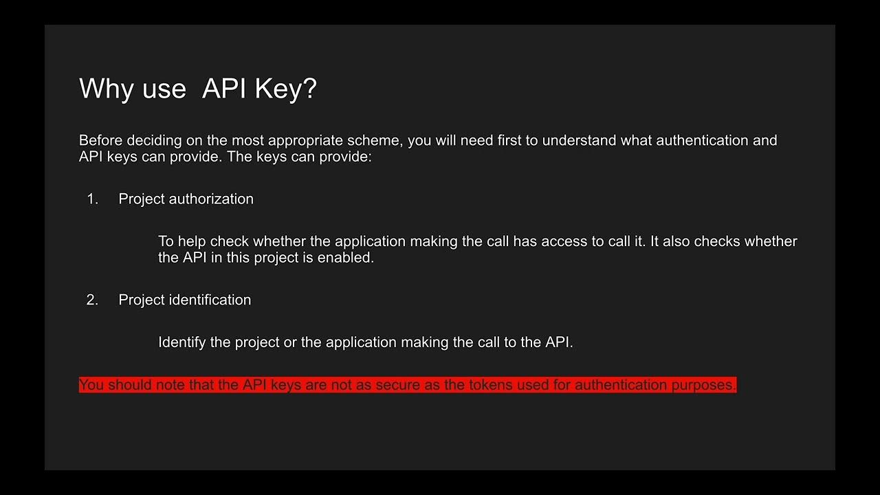 6 What is API Key? - YouTube