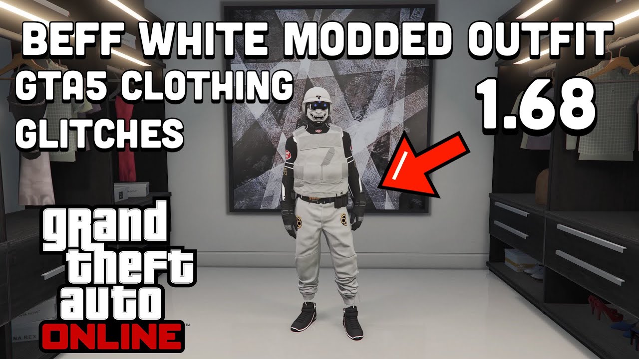 GTA Online How To Make A White Tron Modded Outfit Using BEFF | GTA 5 ...