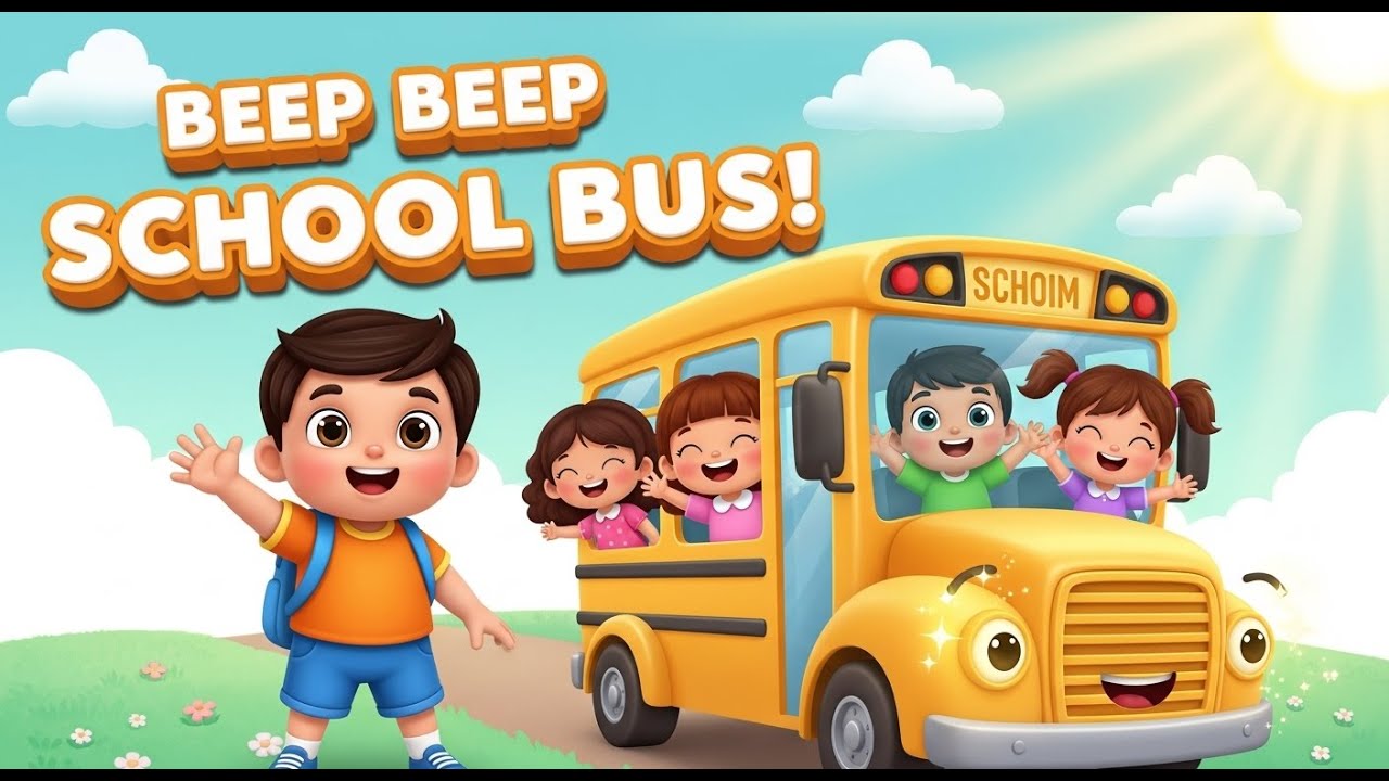 🚌 Beep Beep! The School Bus Song 🌈 Nursery Rhymes & Kids Songs - YouTube
