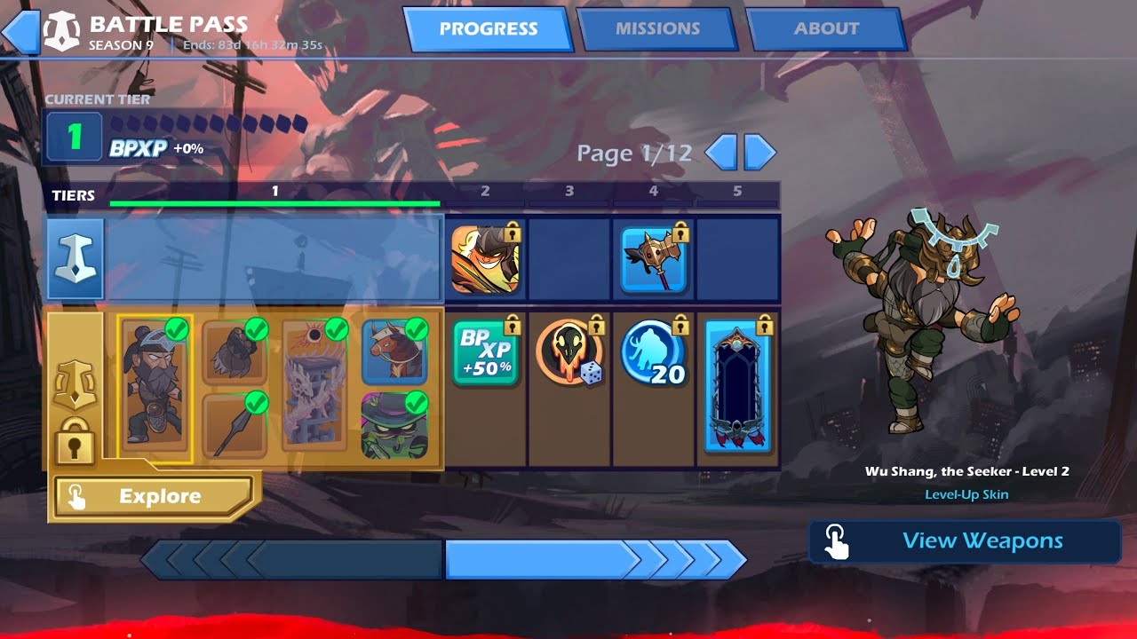 Brawlhalla Battle Pass Season 9: Apocalypse Purchased $12 USD - YouTube