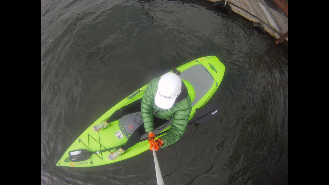 28 degrees of freezing my butt off on a cold windy day on my SUP - YouTube