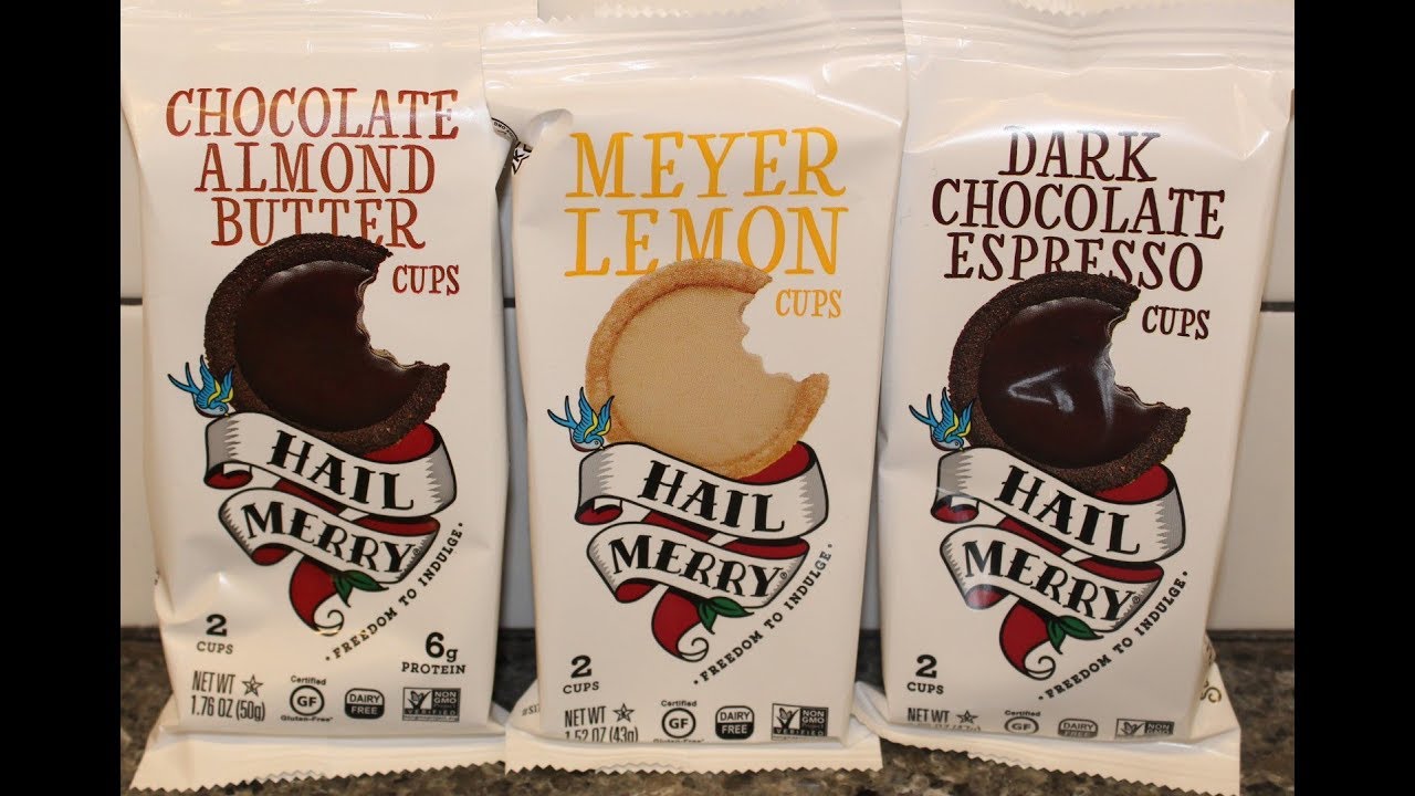 Hail Merry: Chocolate Almond Butter Cups, Meyer Lemon Cups & Dark ...