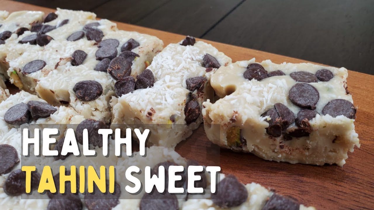 Tahini sweet - Healthy Tahini Sweet- Arabic Sweets- How to make healthy ...