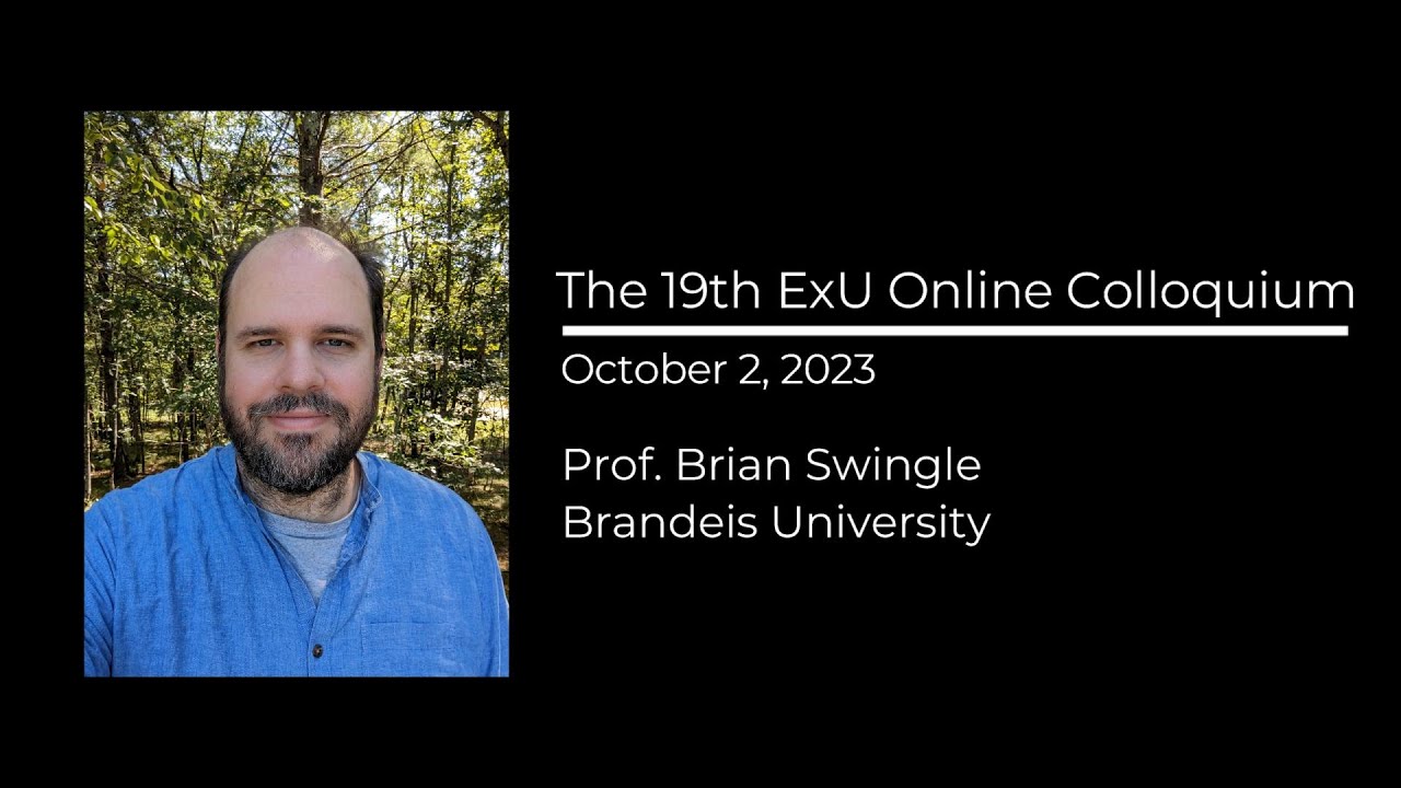 The 19th Extreme Universe Online Colloquium by Prof. Brian Swingle ...