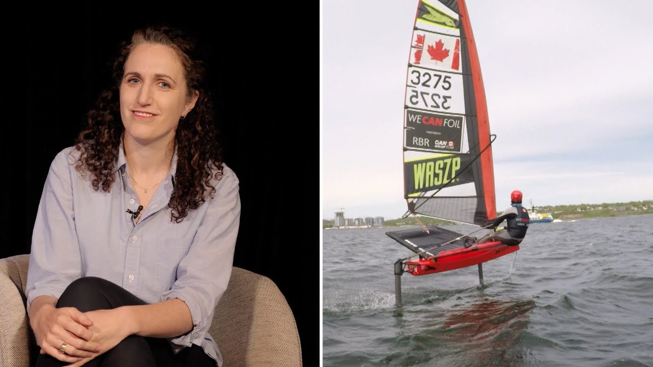 This reporter gets in the water to learn how sailboats fly - YouTube