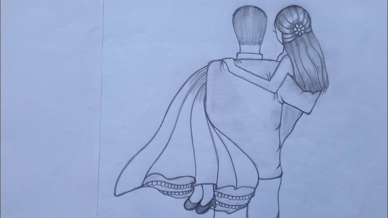 A beautiful couple pencil drawing ️ ️ - YouTube