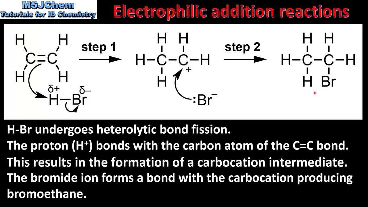20 1 Electrophilic Addition Reactions HL YouTube 20 1 Electrophilic Addition Reactions HL YouTube