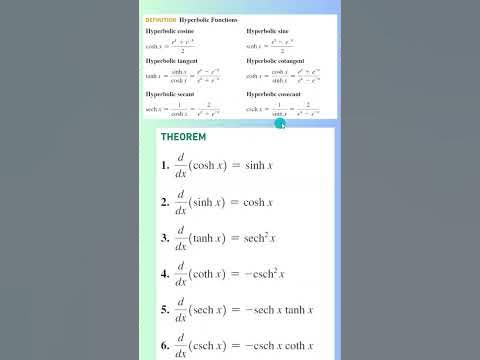 Step by step Calculus: Hyperbolic Functions Definition and Derivatives ...